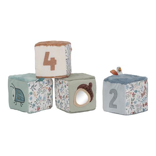 Little Dutch - Set 4 Cubi Morbidi Sensoriali Forest Friends Set 4 Soft ...